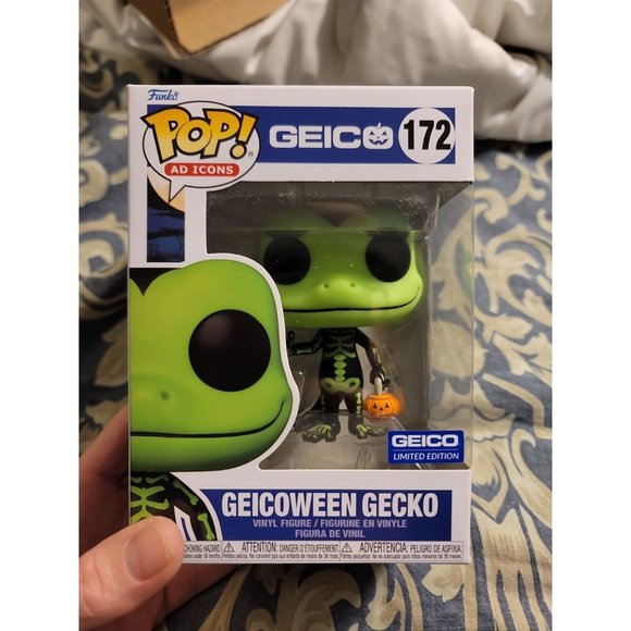 Funko | Toys | Funko Pop Geicoween Green Geico Gecko Limited Edition 72 ...